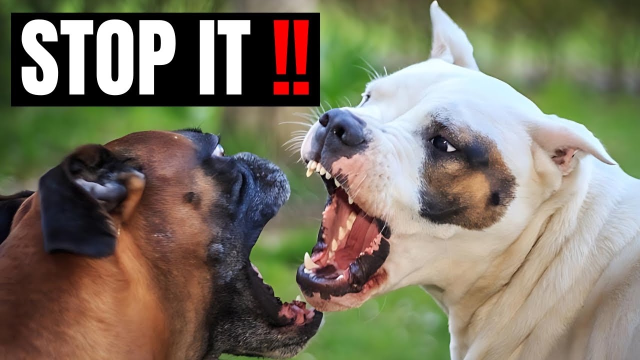 How To Stop A Staffy Attacking Other Dogs - YouTube