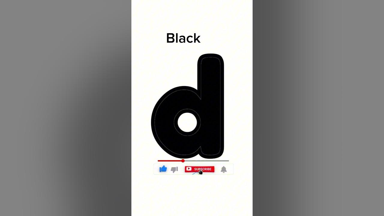 Let's learn the letter D. Let's color it. Training video. Alphabet #development #drawing #magic ...