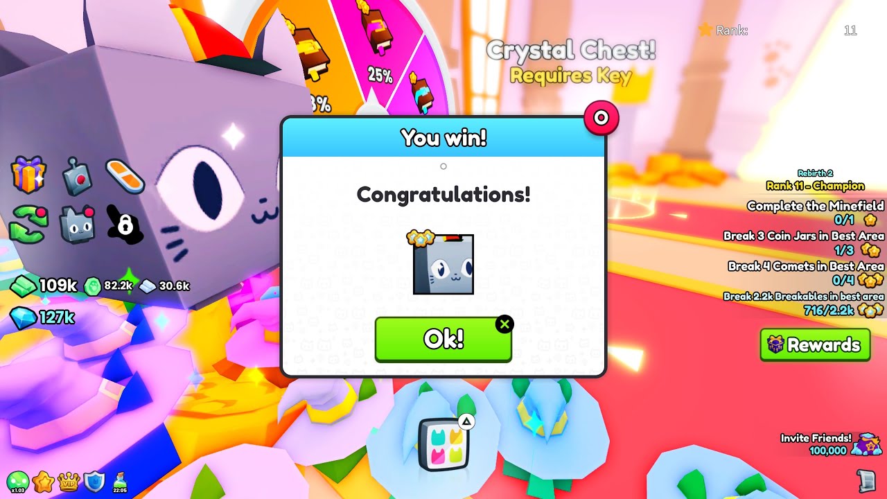 Rolling huge propeller cat in pet simulator 99 - YouTube