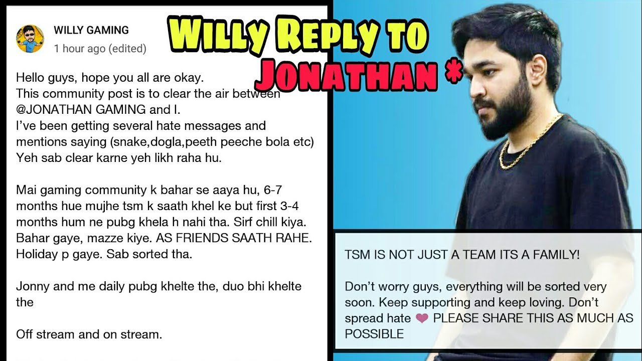 Willy reply to Jonathan | Jonathan vs willy controversy | Jonathan ...