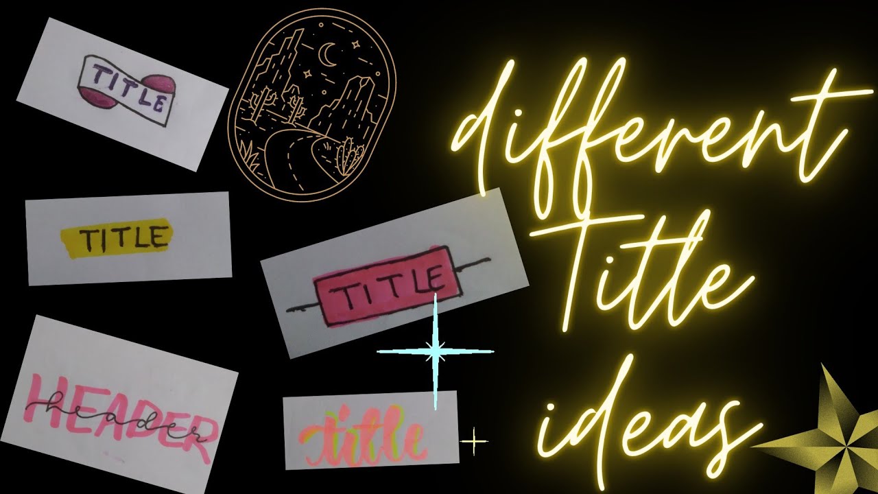How To Make Different Title Ideas Title Ideas Crafty Girls YouTube How To Make Different Title Ideas Title Ideas Crafty Girls YouTube