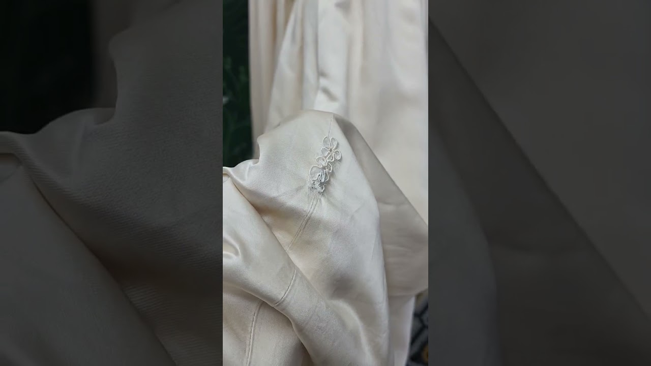 Trick for hiding bustle hooks #bridalsewing #learntosew #handsewing # ...