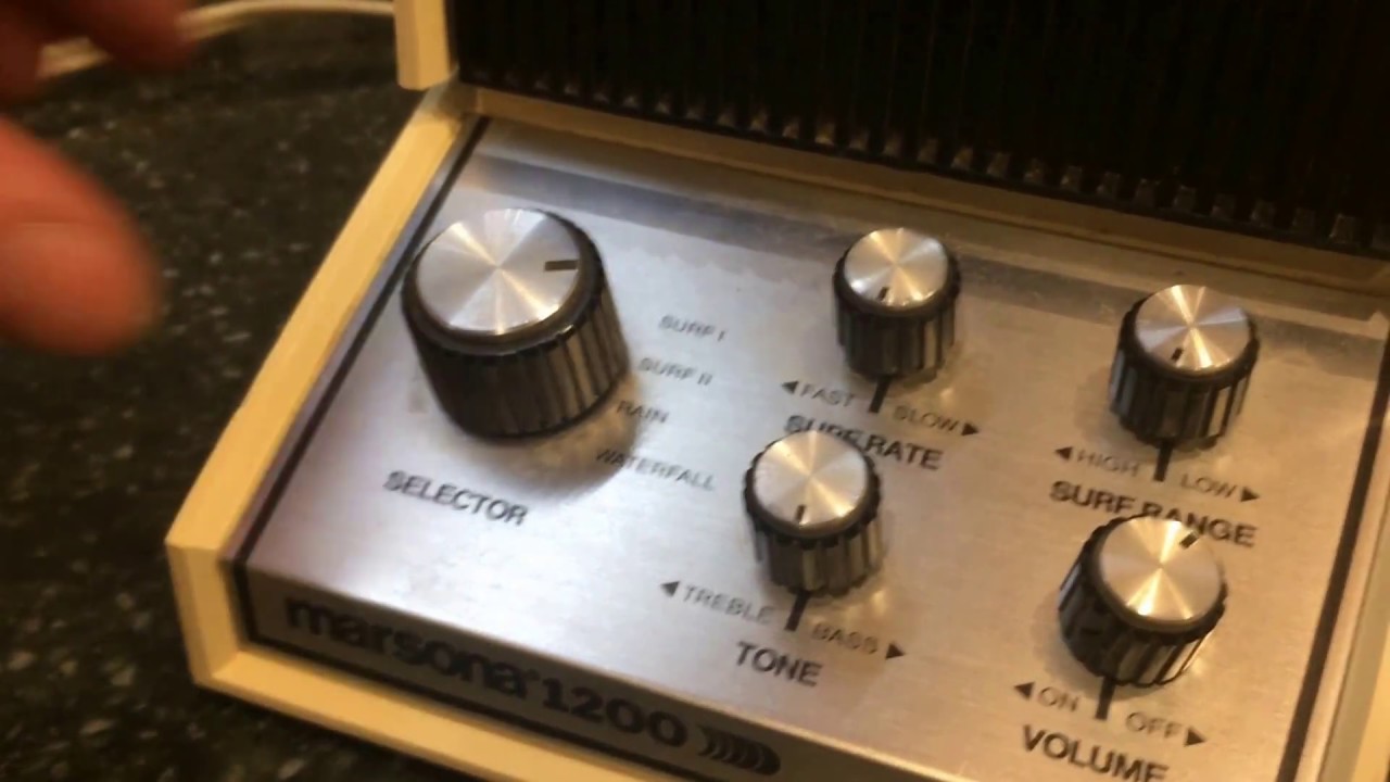 Vintage Marsona 1200 Surf, Rain, Waterfall Generator sleep relax - YouTube