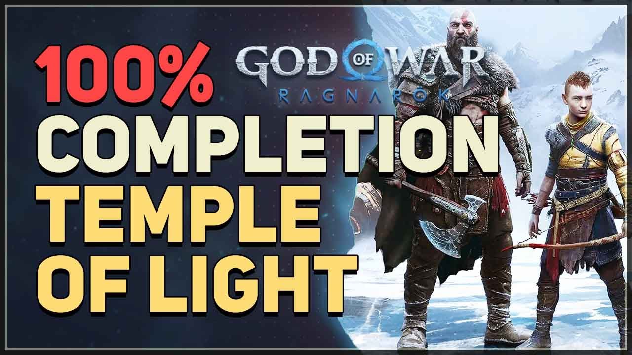 Temple of Light 100% Completion God of War Ragnarok - YouTube