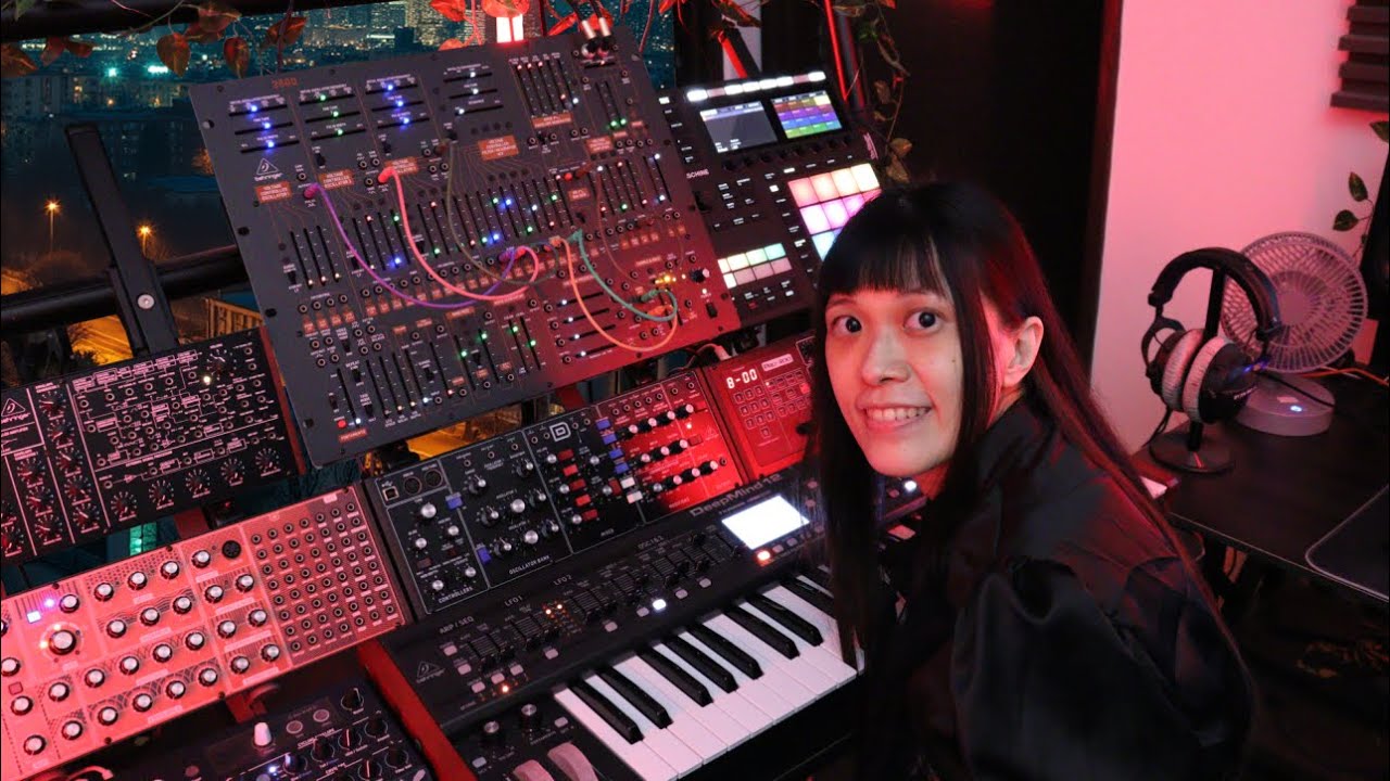 Cyberpunk Synthwave | Live Analog Synthesizers Performance by Space ...