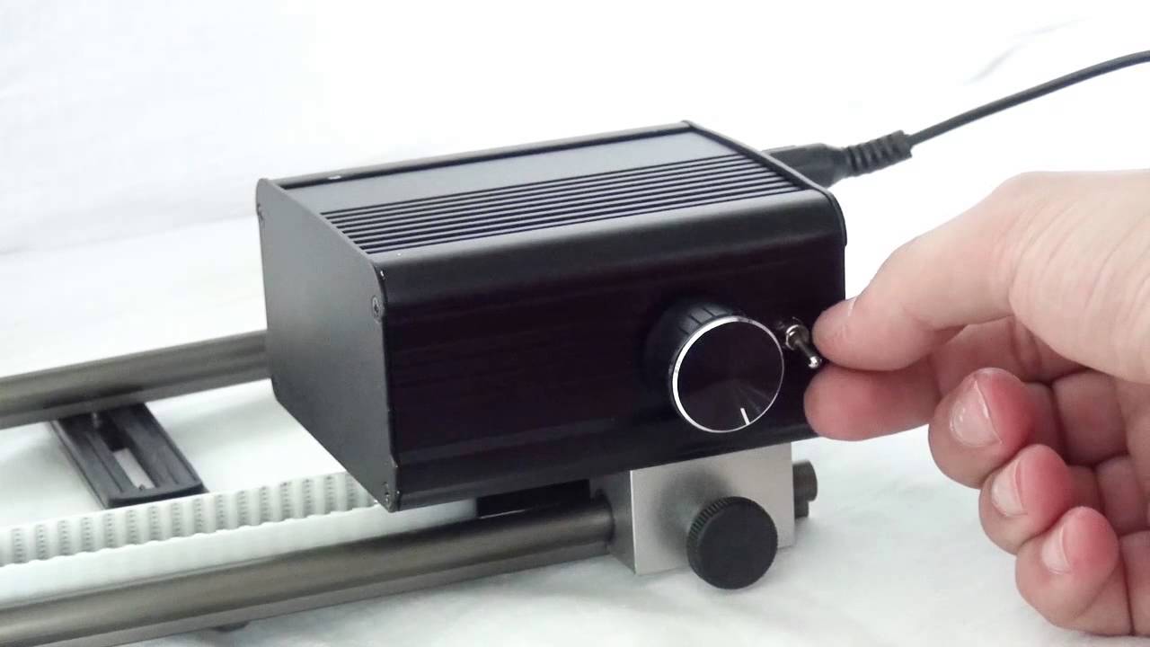 Auto-pan slider motorized by Livecast 100 cm - YouTube