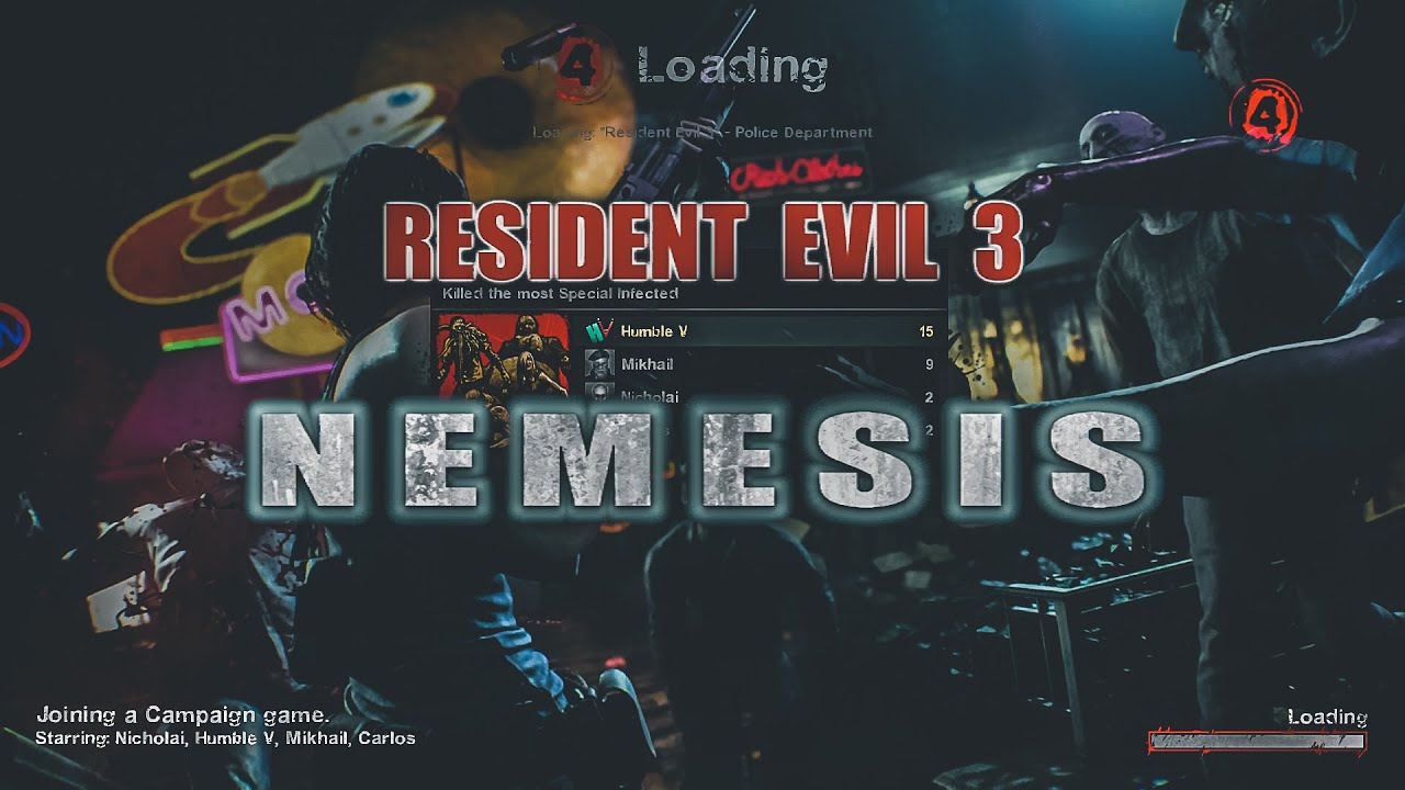 Left 4 Dead 2 - RE3 Remake - Playthrough/Longplay | Left 4 Dead Evil 2 ...