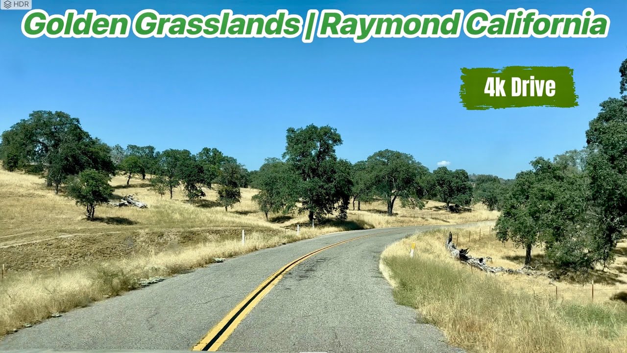 Drive around remote areas of Raymond California - YouTube