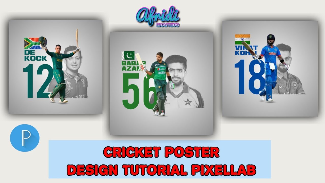 poster design pixellab || cricket poster design pixellab tutorial ...