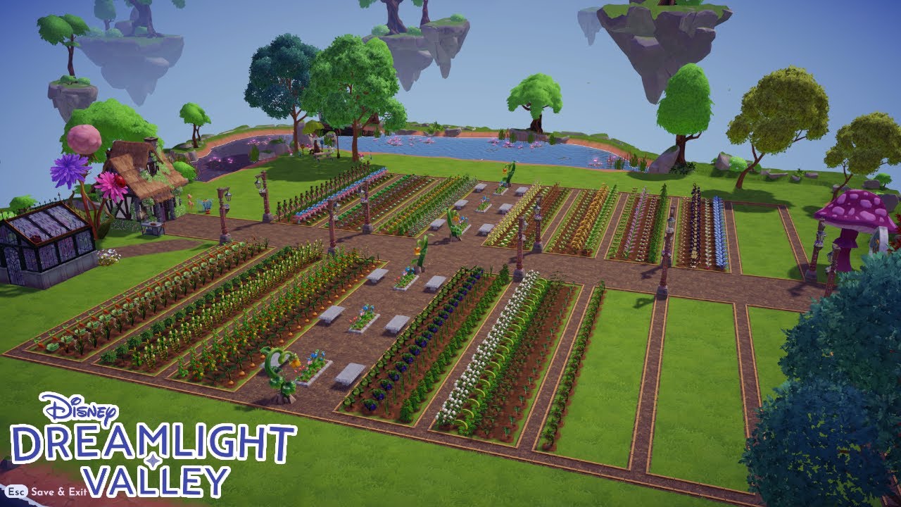 Floating Meadow Farm Speed Build | Disney Dreamlight Valley Ep 14 - YouTube