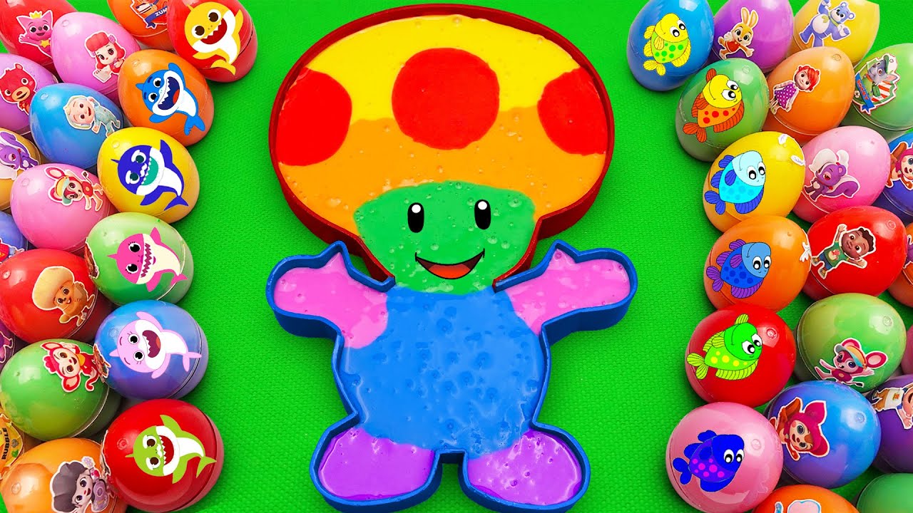 Satisfying ASMR | Making Rainbow Toad Mario Bathtub by Mixing SLIME in ...