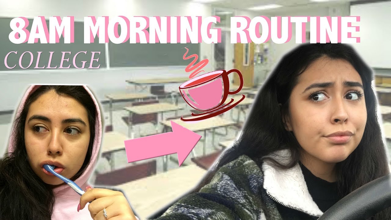 (REAL) 8AM CLASS MORNING ROUTINE *yikes* ♡ crystalcastle - YouTube
