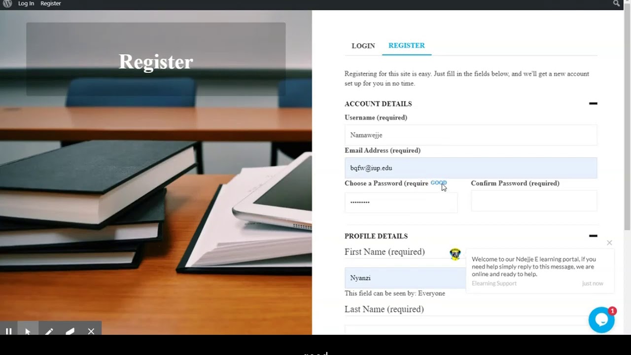 Registering on the Ndejje SS e learning Portal - YouTube
