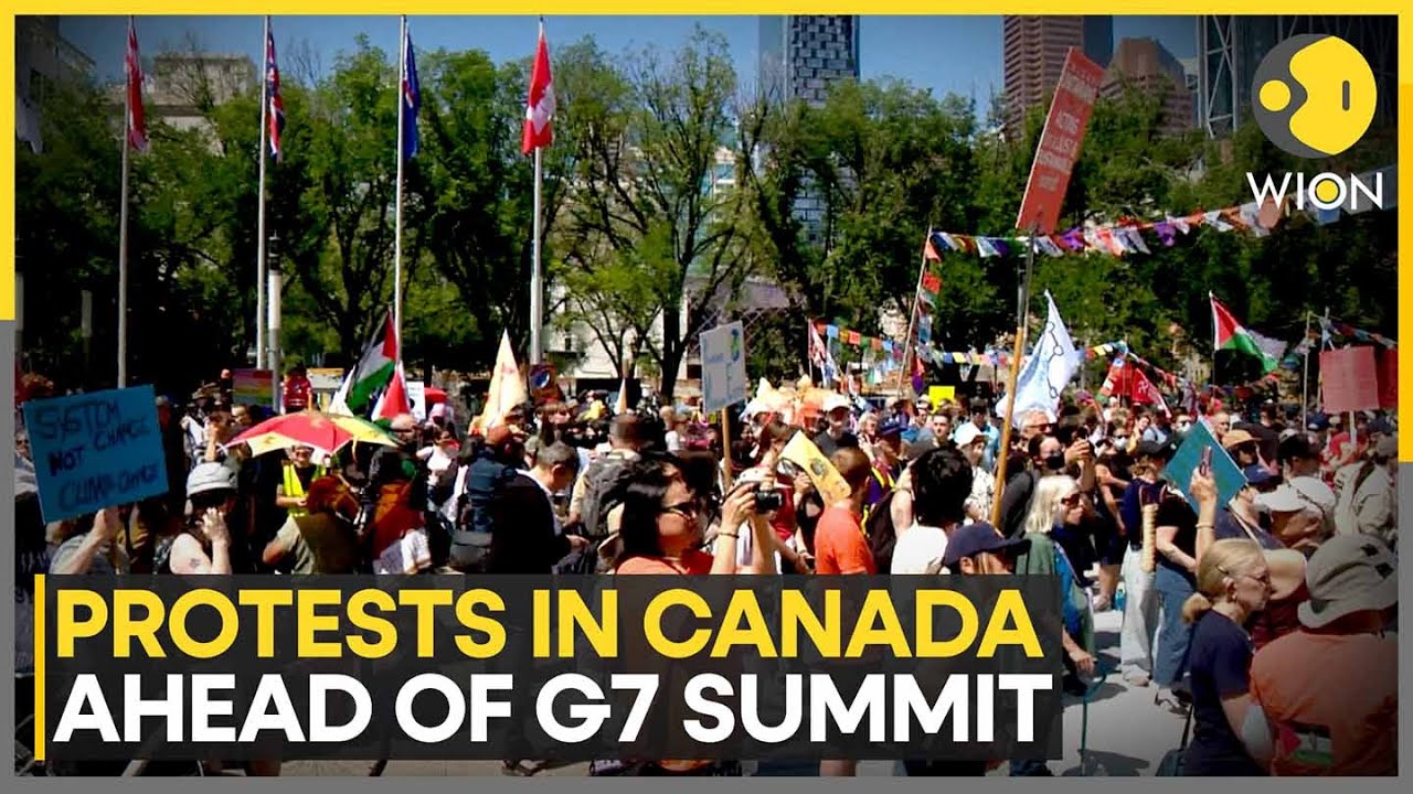 G7 Summit Protests: Demonstrators Demand Action on Climate, Indigenous ...