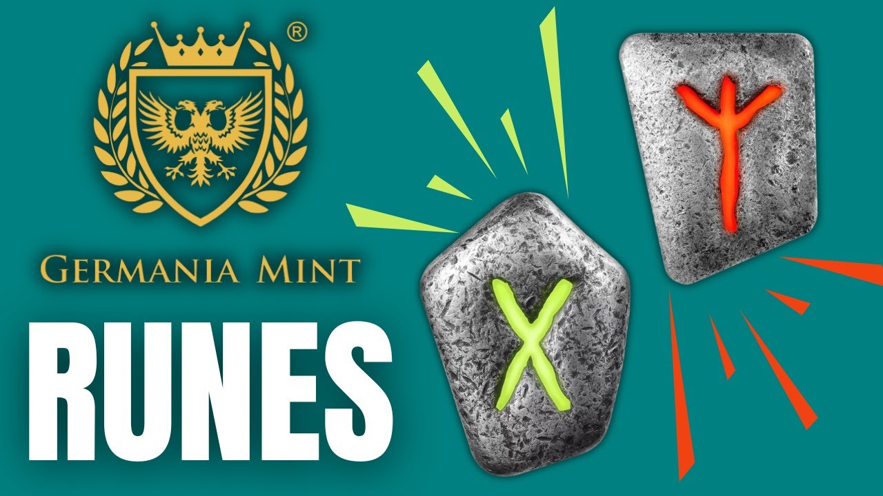 2024 Germania Mint Gebo 1oz Silver Rune under UV light - YouTube
