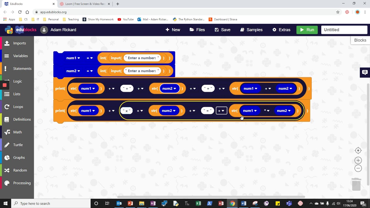 Edublocks Data Types Youtube