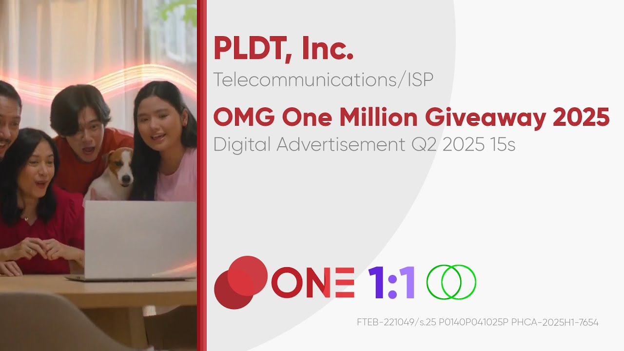 PLDT Home One Mega Giveaway (OMG) Promo Digital Ad Q2 2025 15s (Philippines) [1:1/ST] - YouTube