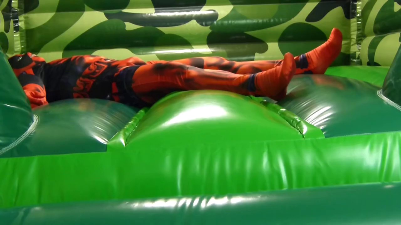 Deadpool on Bouncy Castle - YouTube