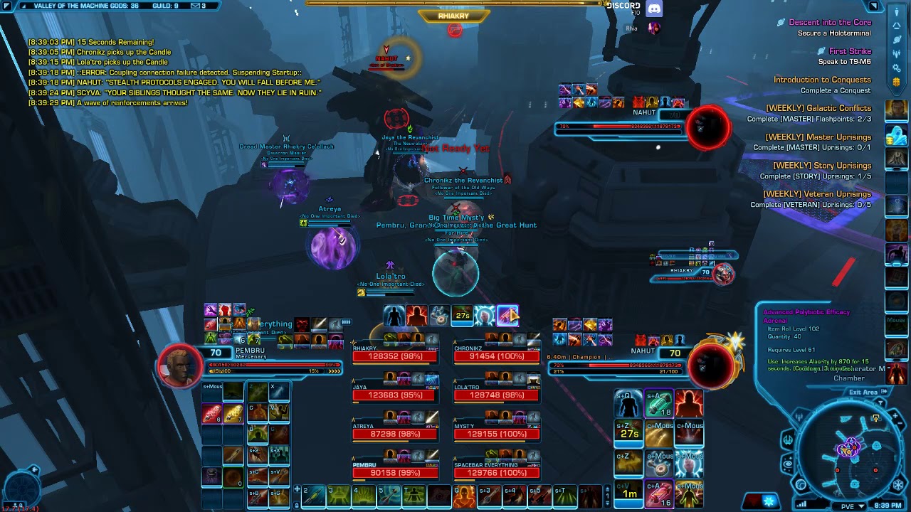 SWTOR - Gods from the Machine 8m HM - Nahut - YouTube