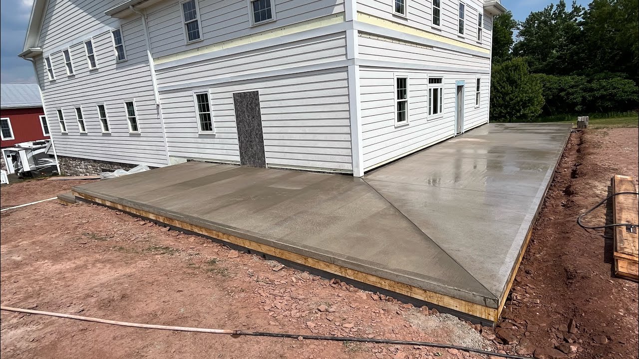 Pouring And Finishing A Concrete Porch - YouTube