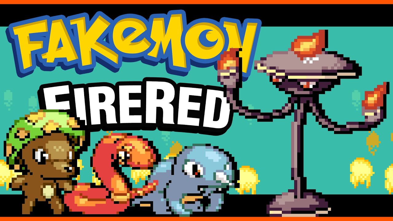 Pokémon FireRed but it's has Fakemon - YouTube