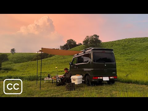 Solo Volcano Camping in Japan 🌋 with the World’s Smallest Camper Van 🚐 #23