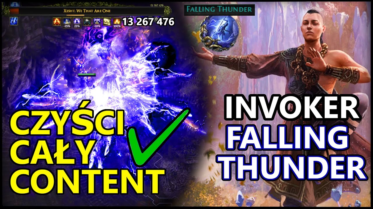 Falling Thunder kasuje Pinnacle Content - Invoker Monk pod Power Charge | Path of Exile 2 0.3 ...