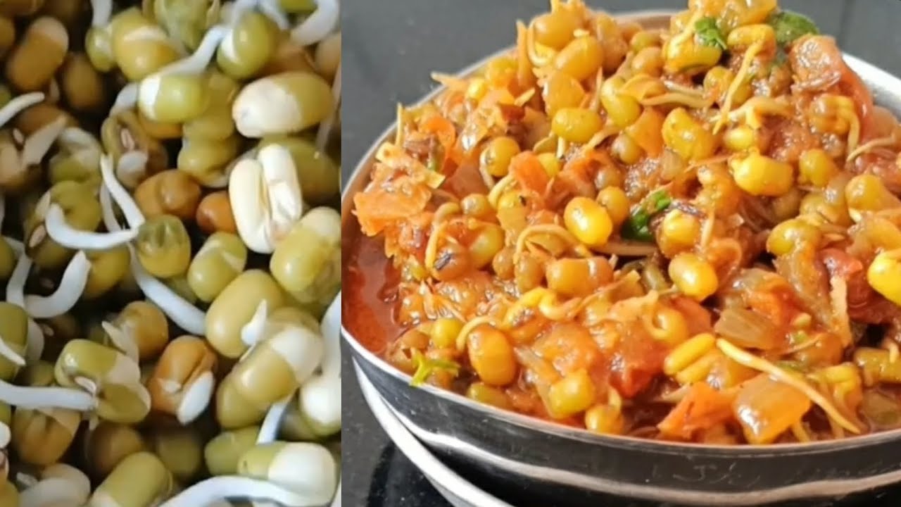 Sprouts Curry | Moong Sprouts Sabzi | Sprouts Recipe | Sprouts For ...