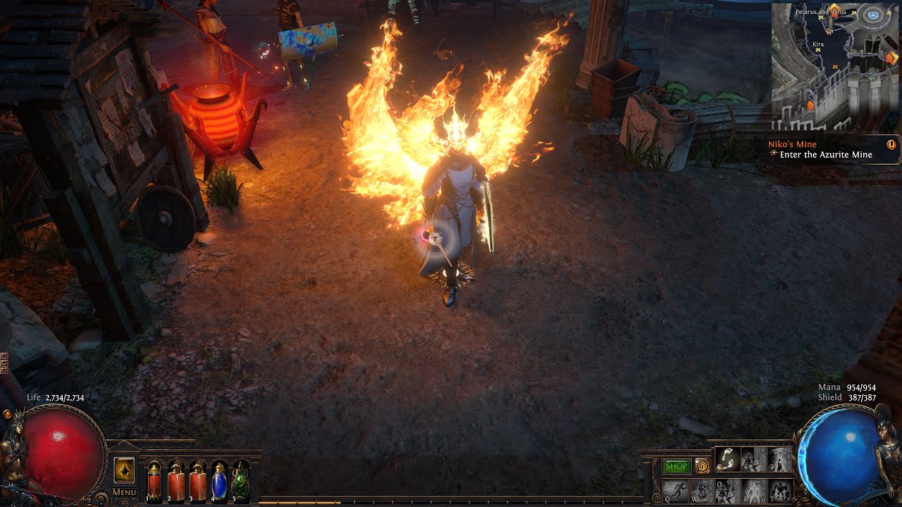 Path of Exile: Leveling New Character - Skeleton Mages / Minion Witch ...