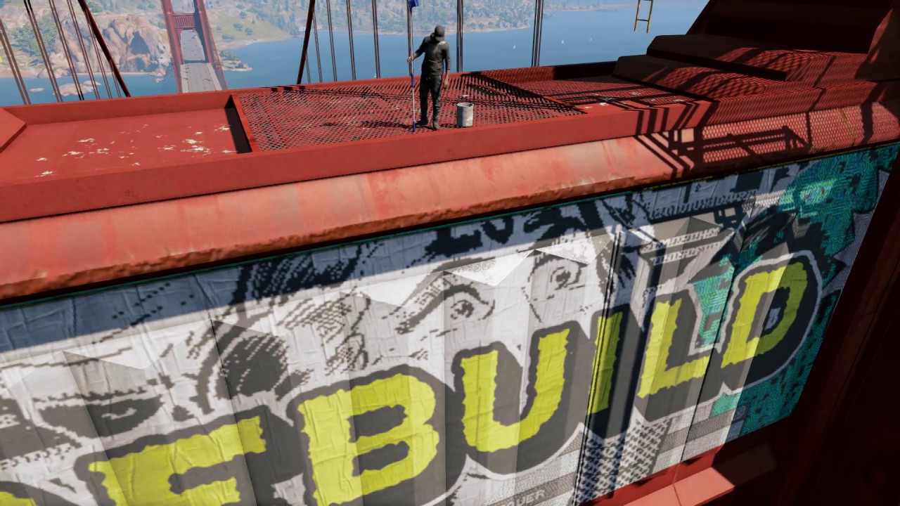 Watch Dogs 2 ~ Golden Gate Bridge - "Paint Job" - YouTube