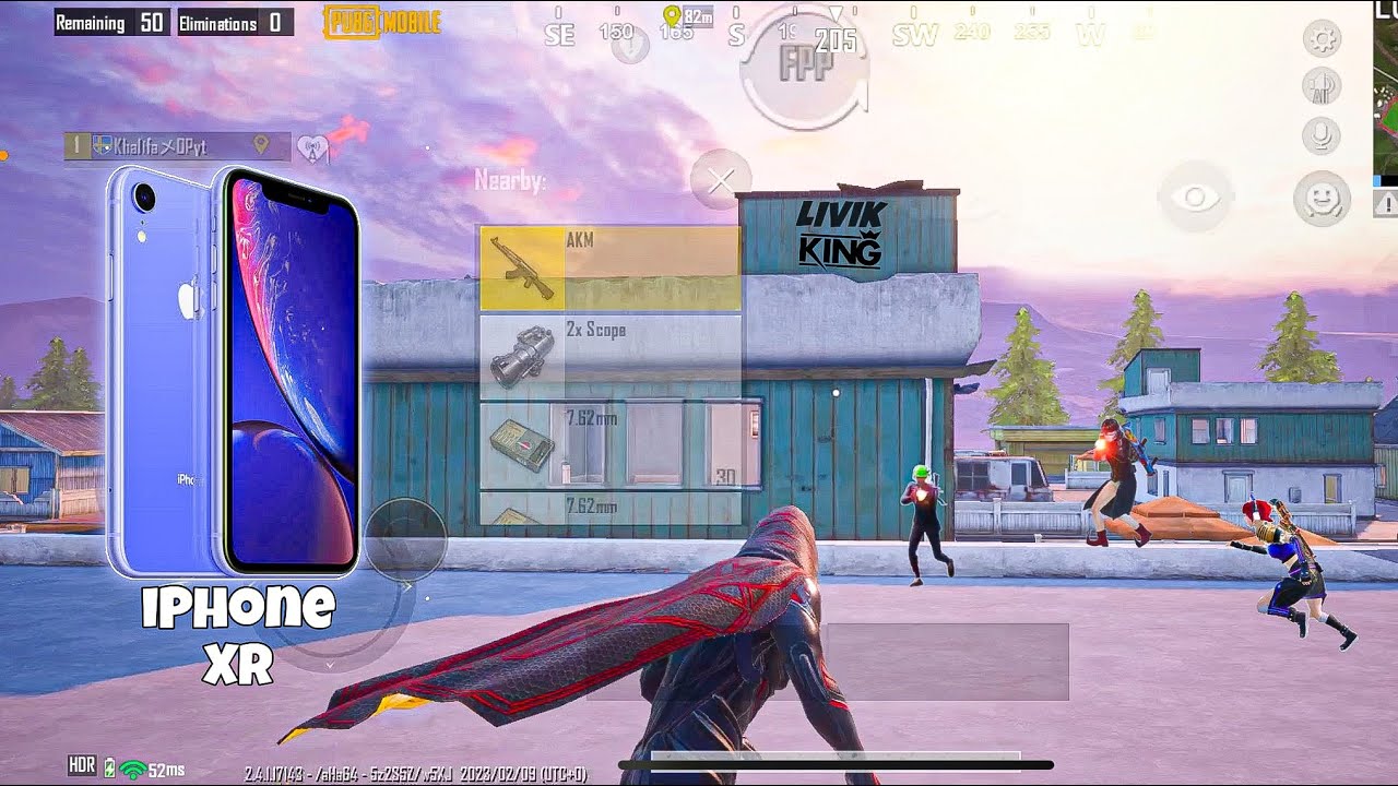 iPhone XR Livik gameplay🔥Balance+60fps is so smooth 😍iphone xr pubg ...