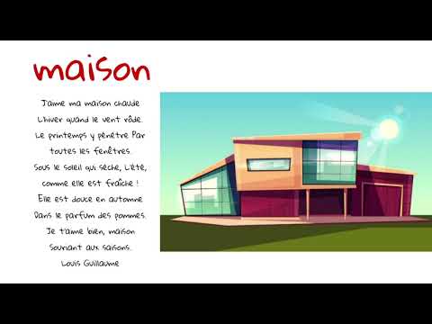 poésie maisons CP CE1 CE2 #poésie - YouTube