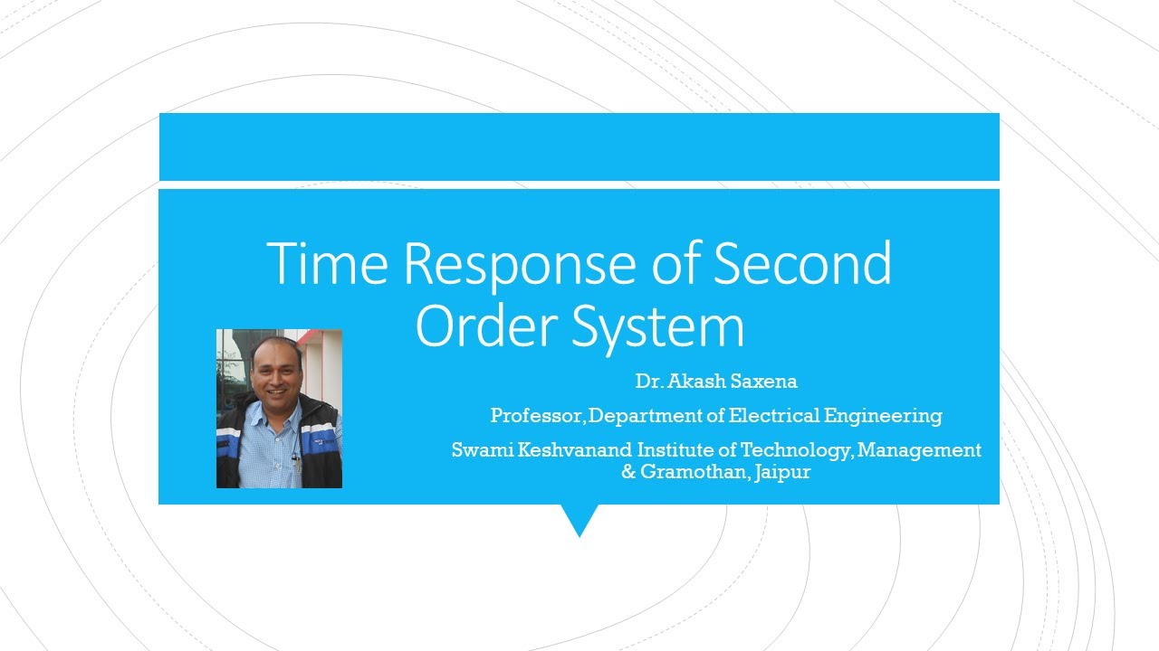 Time Response of 2nd Order System - YouTube