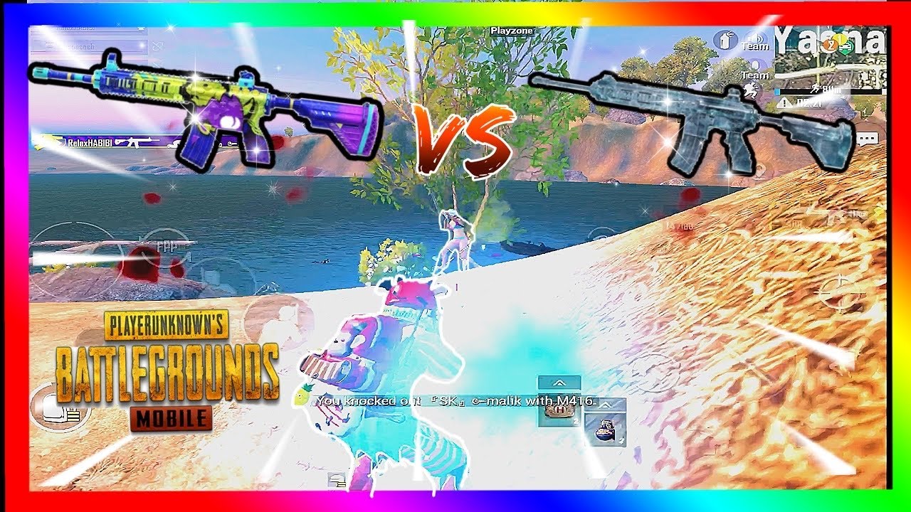 1 V 1 M416 GLACIER VS M416 LIZARD SKIN BATTLE | WHO WILL WIN | PUBG ...