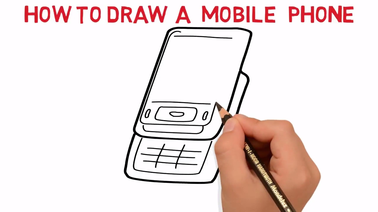 Mobile Sketch Picture | How to draw Mobile Phone Sketch Picture latest ...