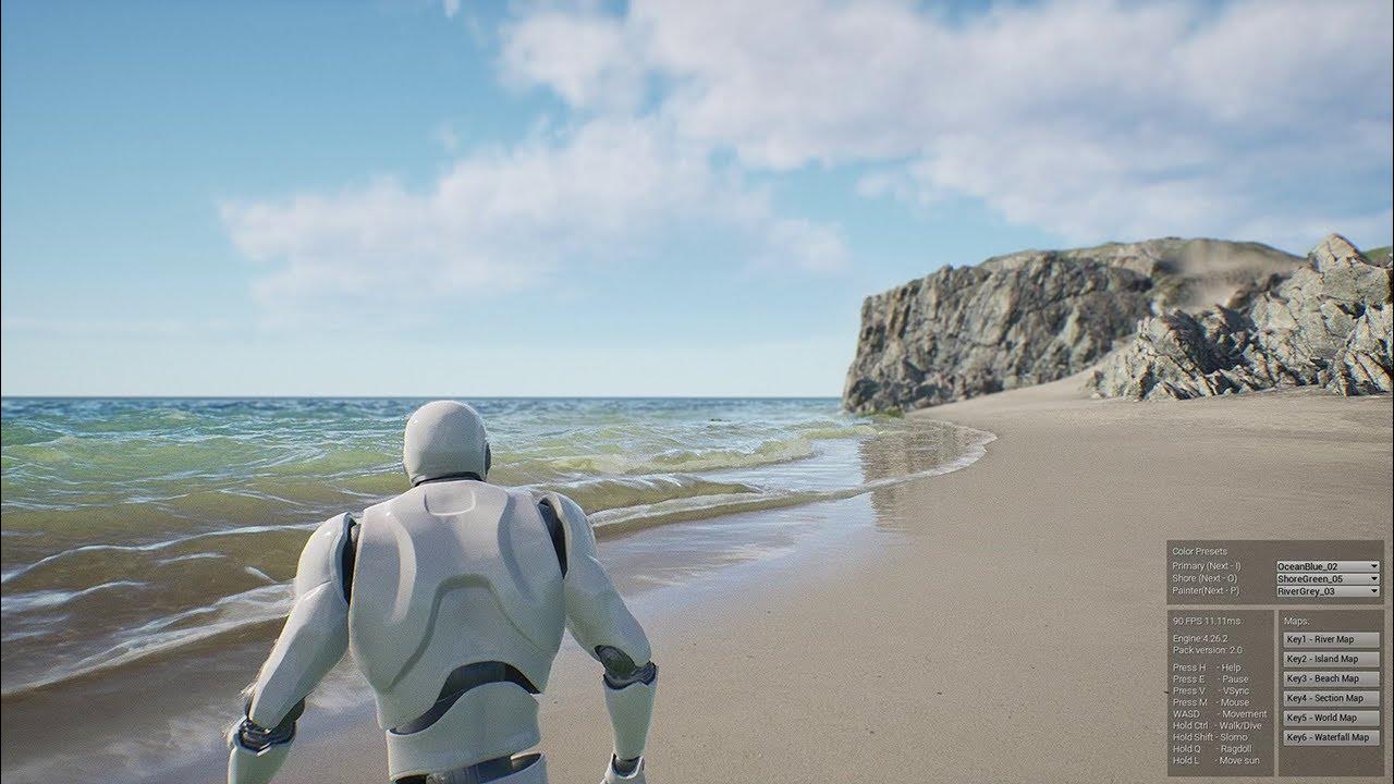 Unreal Engine 5 - Fluid Flux 2 0 demo - YouTube