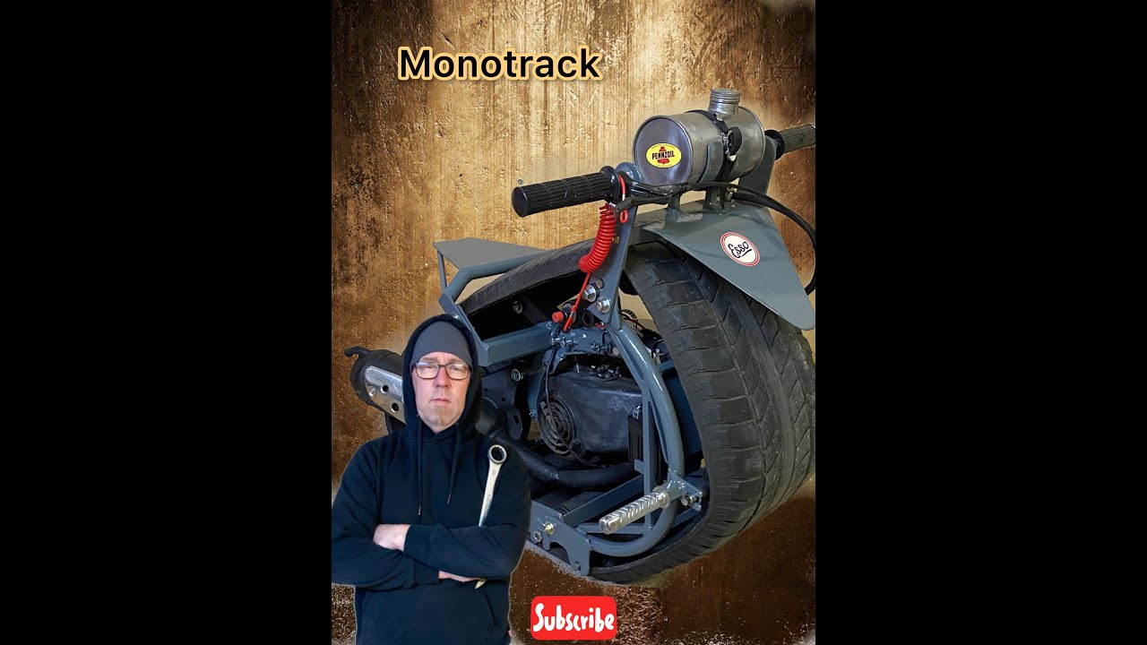 Mono Track, Crazy Bike. Tankbike - YouTube