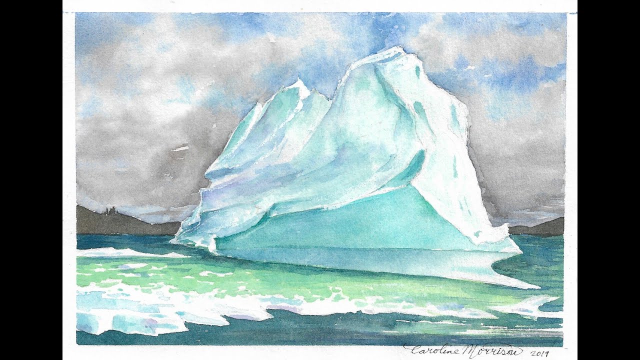 Iceberg in Watercolour - YouTube