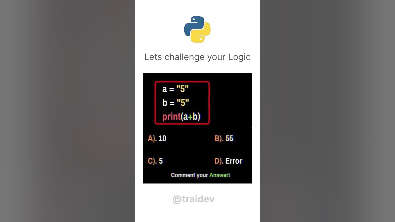 Just A Simple But More Logical Wuiz In Python Shorts Pythonchallenge Youtube
