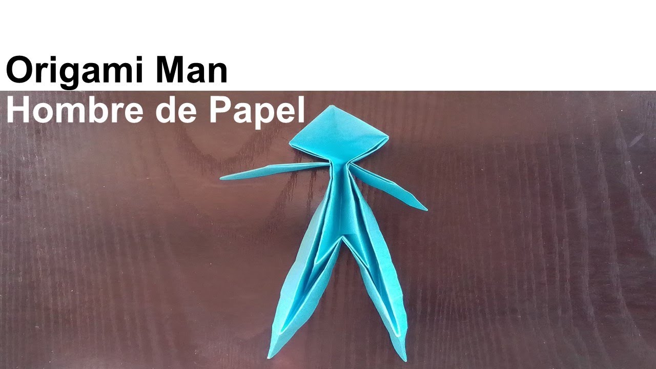 How to Make Origami Paper Man Silhouette or Alien DIY Toys & Dolls 🕺 ...