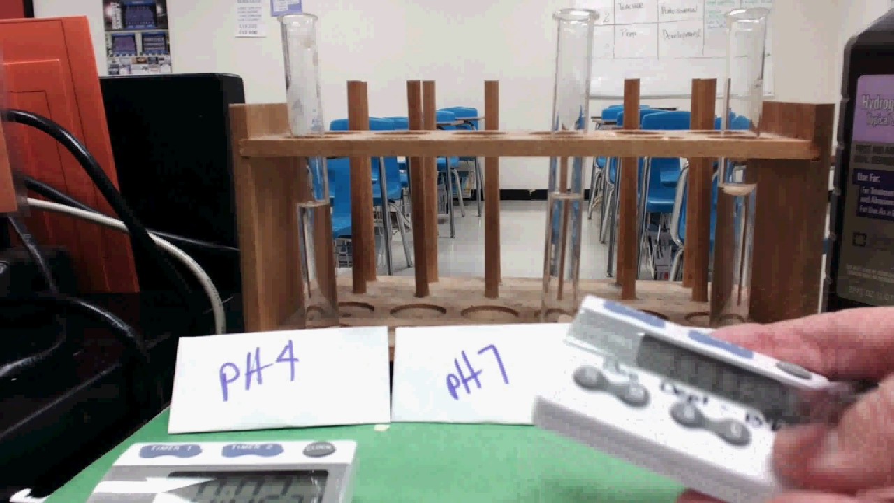 the effect of pH on carrot catalase video 3 - YouTube