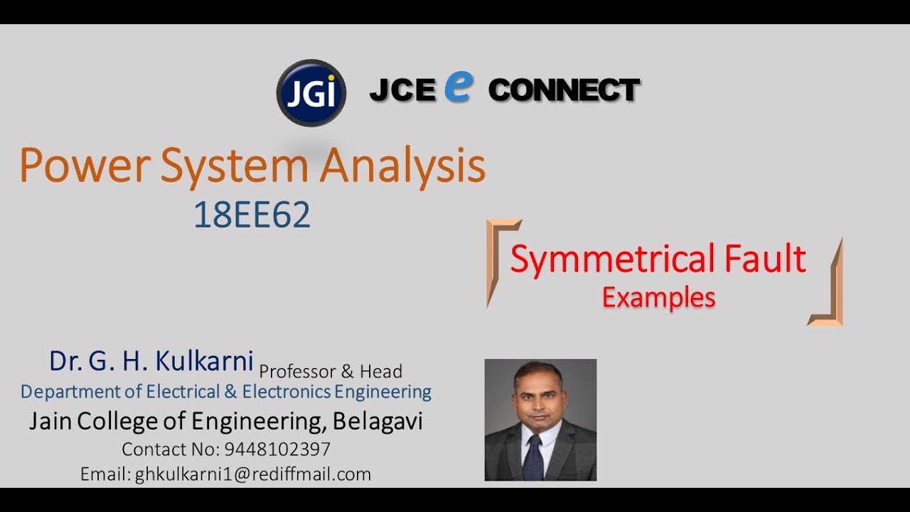 Symmetrical fault _ Example 1 - YouTube