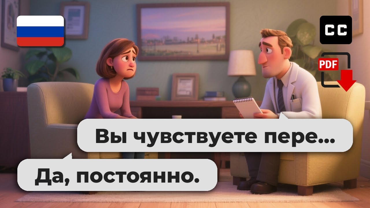 Learn Russian with Easy Conversation – 🧠 At the Psychologist's (A2-B1 ...
