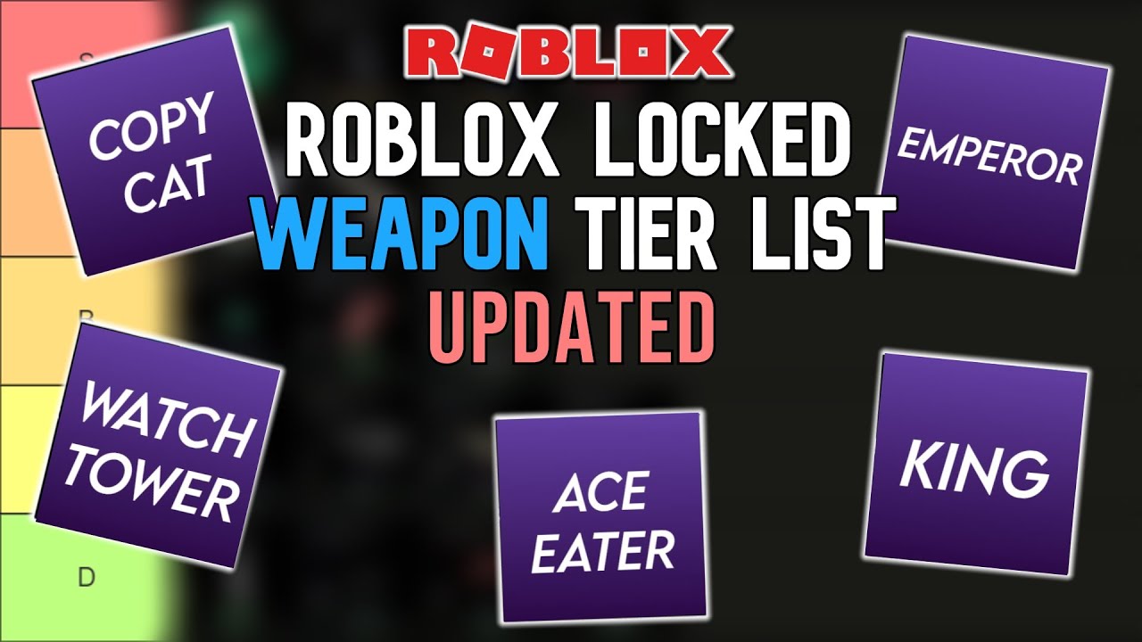 *UPDATE* Roblox Locked Weapon Tier List - YouTube