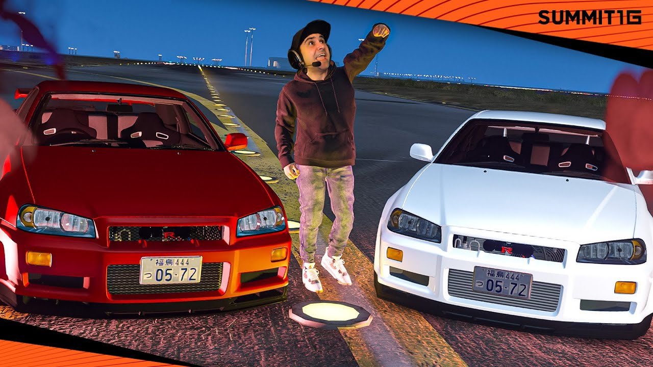 Summit1g has an *INTENSE* R32 Skyline Duel to Get First Place... - YouTube