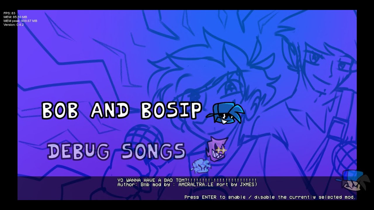 FNF Bob And Bosip Mod leather engine port full showcase (1 hour 10 ...