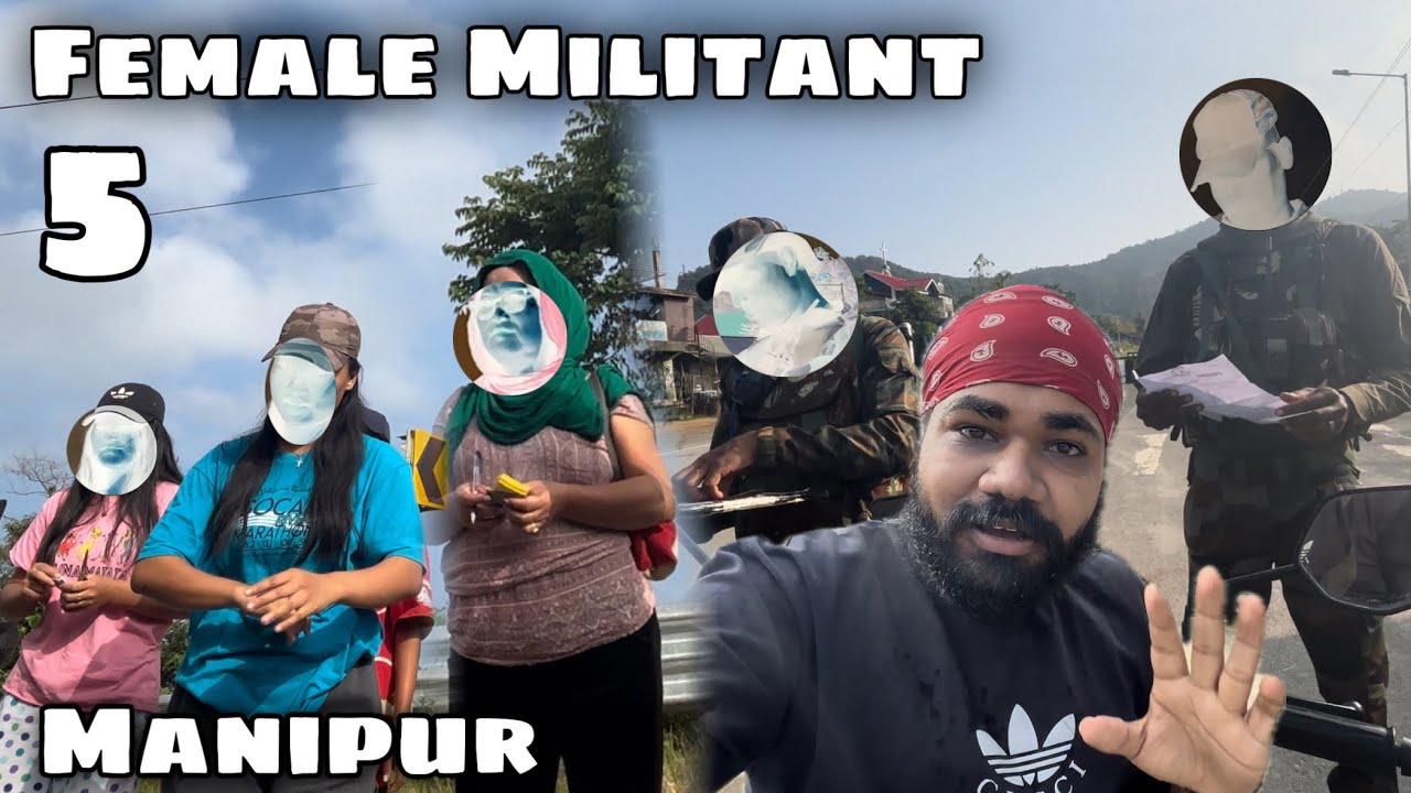 Today I accidentally met female Militant in Manipur Myanmar 🇲🇲 border ...