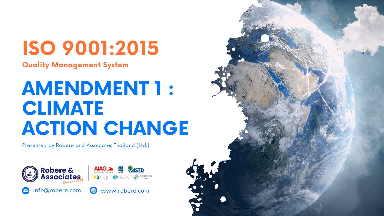ISO 9001:2015 Quality Management System - Amendment 1: Climate Action ...