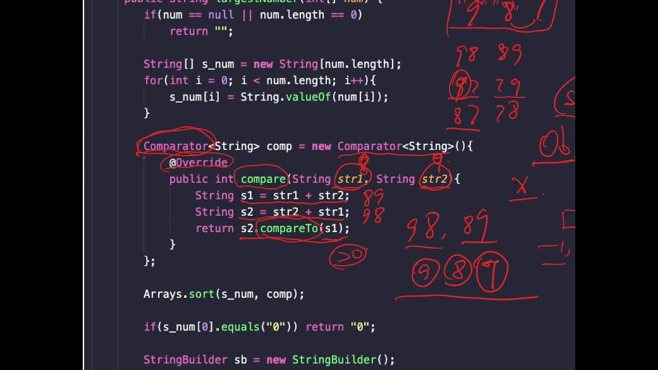 贾考博 LeetCode 179. Largest Number 何必呢？ - YouTube
