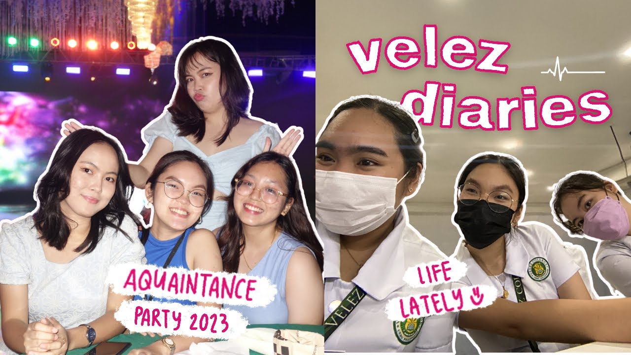 👩🏻‍🔬 College Diaries: Acquaintance party, mr&ms medtech shoot 📸 (velez ...